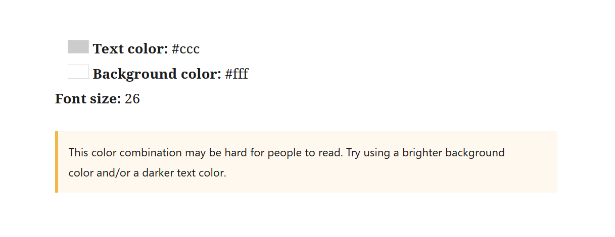 ContrastChecker | WordPress React Components | WP-GB